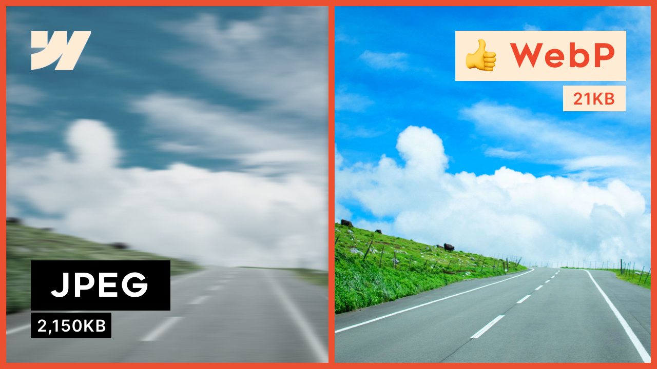 Uploading images the correct way using WebP | Derek Siu: Freelance Webflow Developer & Website ...